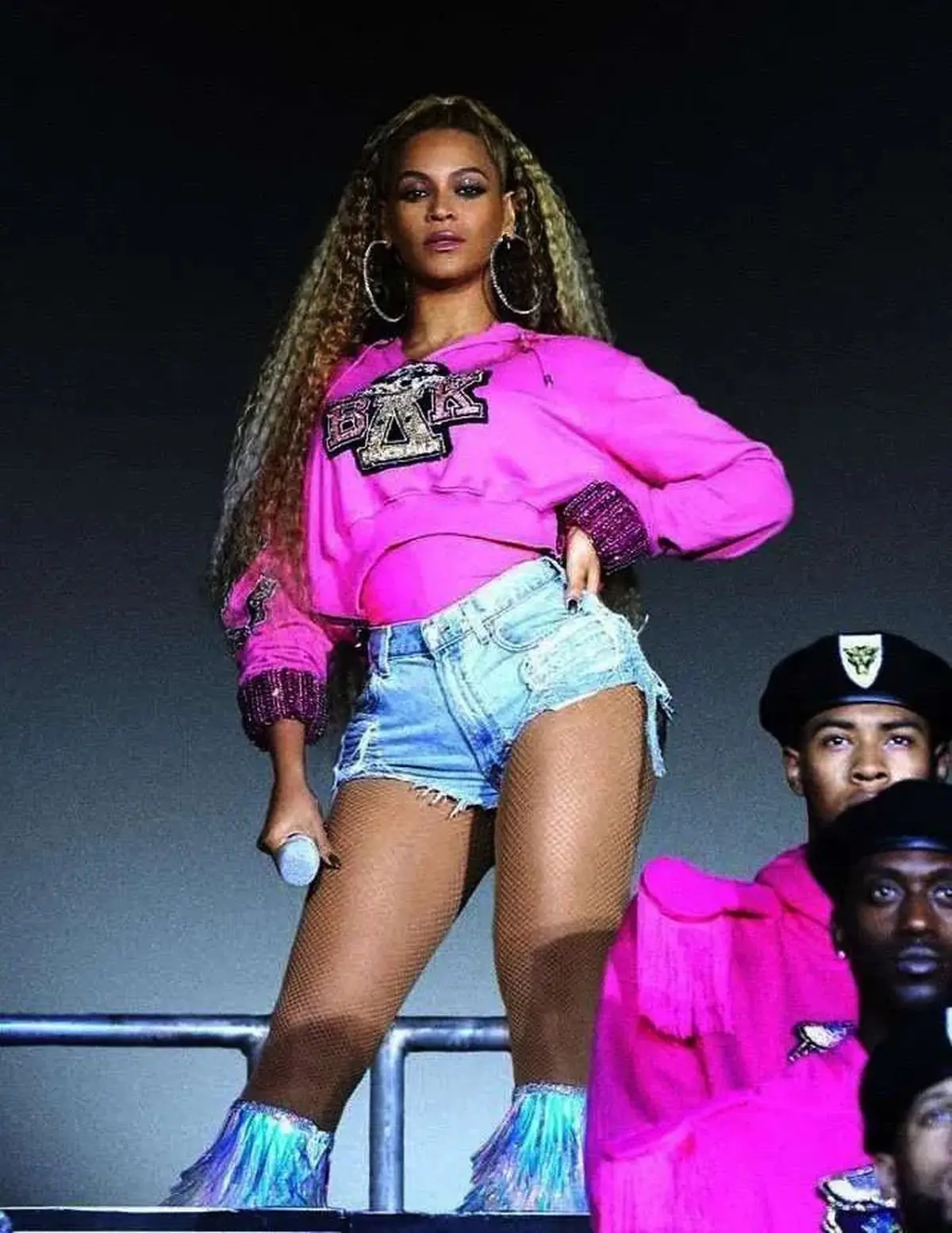 Beyonce Coachella Yellow Hoodie Leather Moto Jacket Beyonce Coachella Yellow Hoodie Leather Moto Jacket