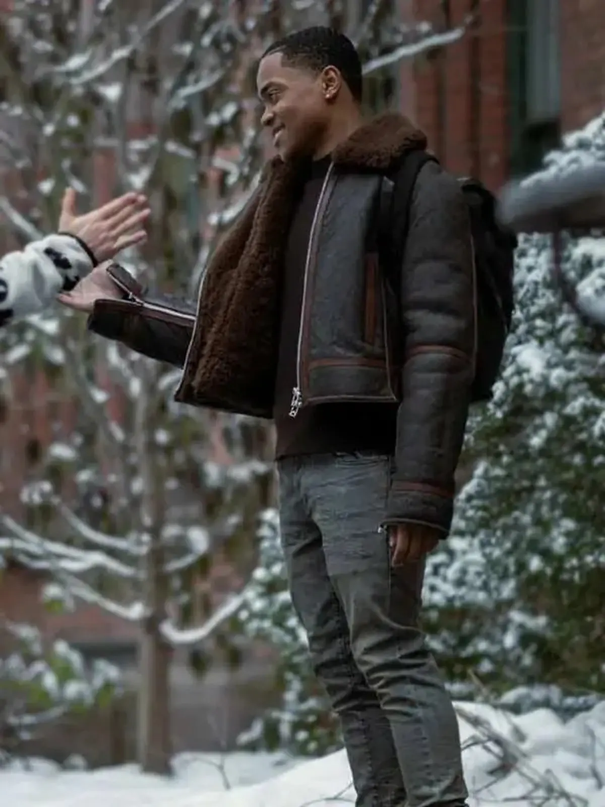 Power Book II Ghost S02 Tariq St Patrick Shearling Leather Jacket ...