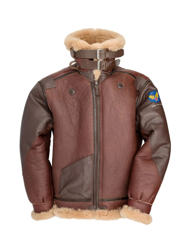 B3 Bomber 1941 Pearl Harbor Brown Shearling Leather Jacket - Leather ...